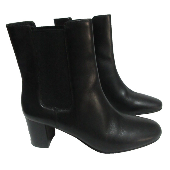 J. Crew Factory | Shoes | J Crew Boots Womens Black Hi Shaft Stacked ...